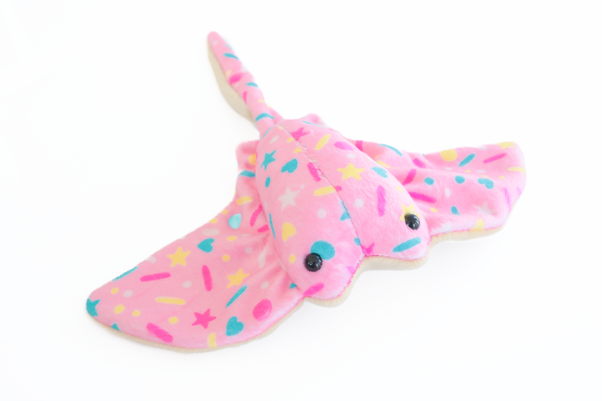 Pink Sprinkle Sugar Cookie Stingray Stuffed Animal Plush Toy – BeeZeeArt